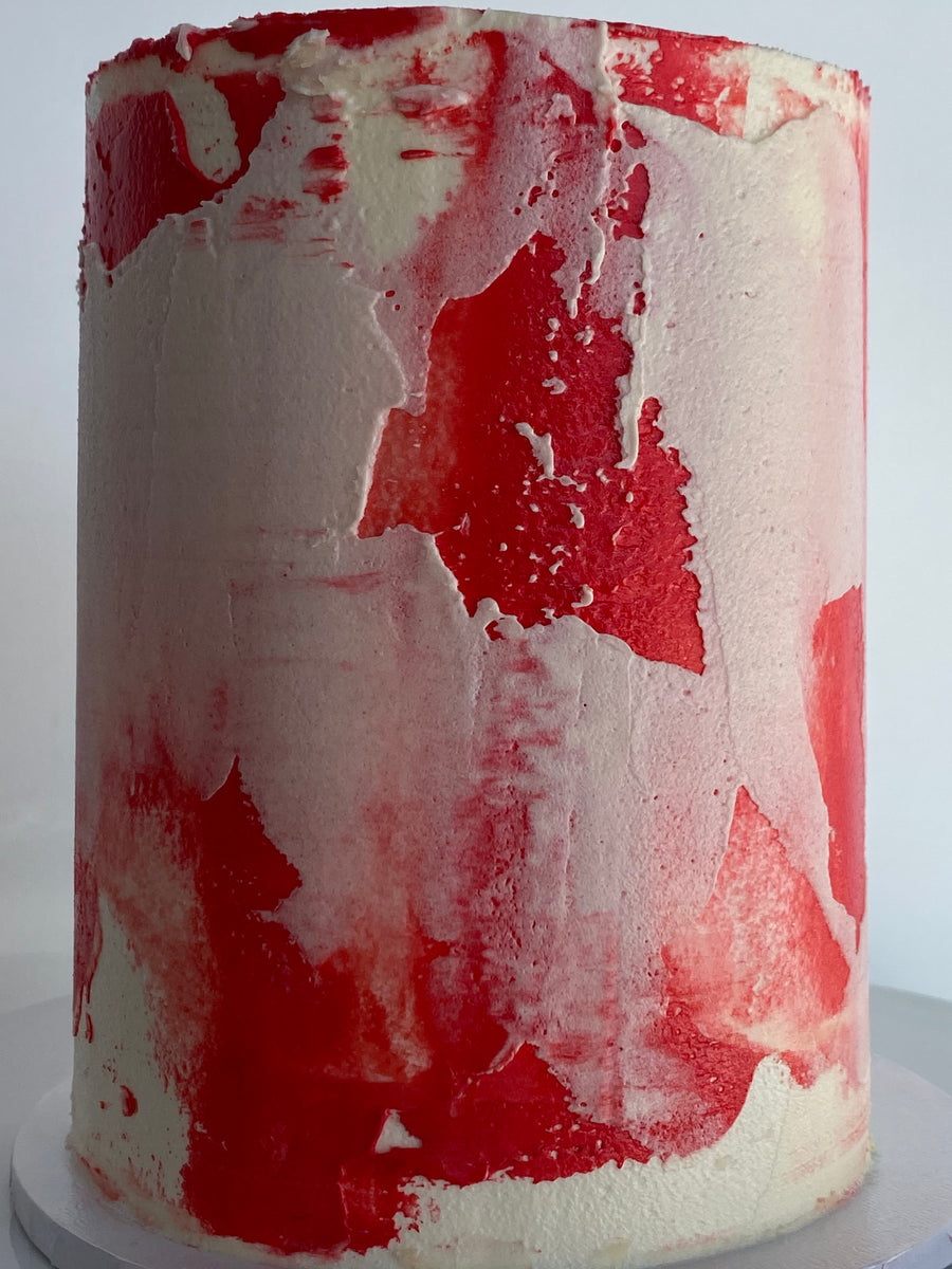 Textured Buttercream Scrape Cake – Fale De Keke